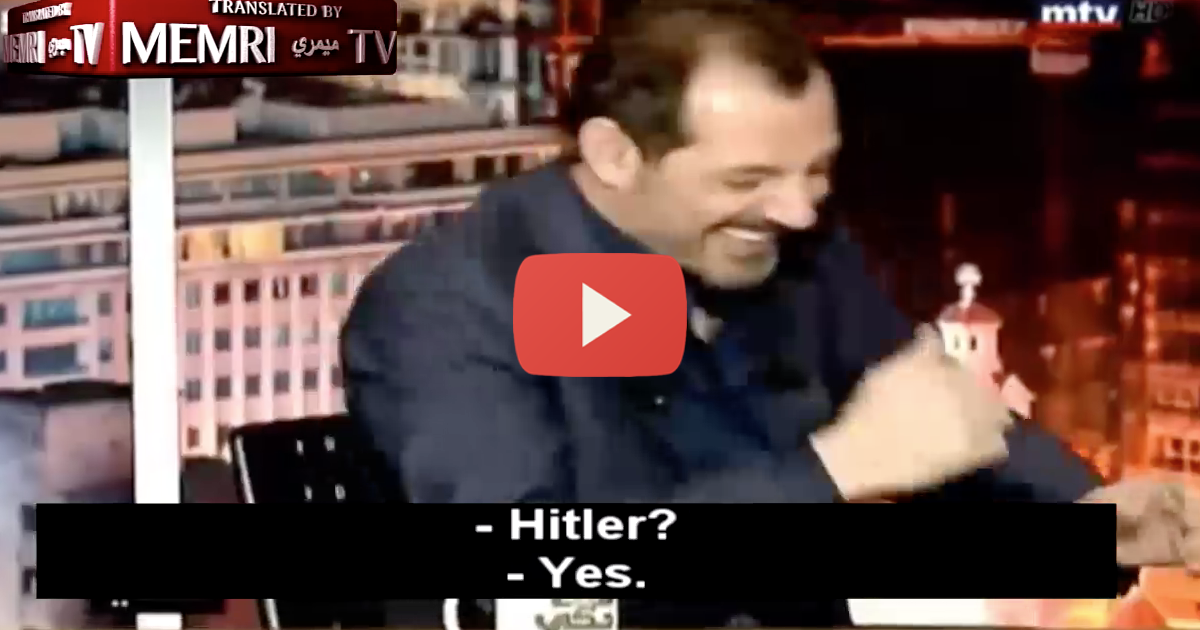 Famous Syrian actor admits on live TV how much he admires Hitler