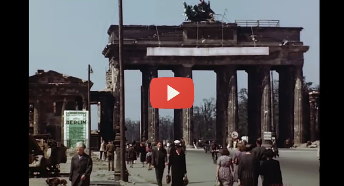 Unbelievable Color Footage of Germany After World War II - Israel Unwired