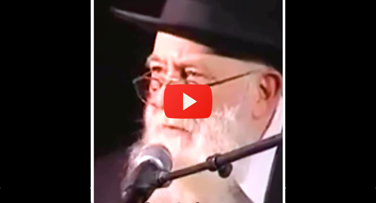 Famous Rabbi's Message From Years Ago is Terrifyingly Relevant