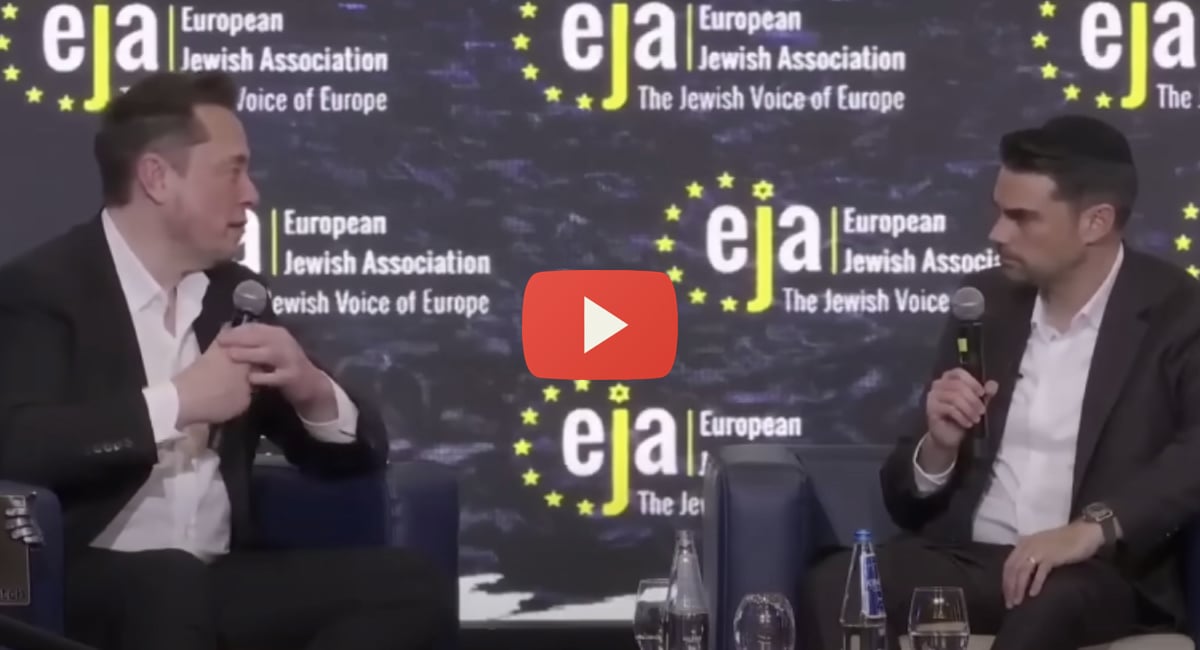 Watch: This is What Elon Musk Said to Ben Shapiro About Hamas