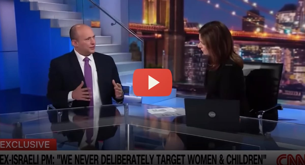 Watch Naftali Bennett Strike Back At Cnn Anti Israel Bash Job Israel