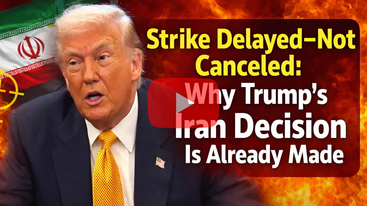 Strike Delayed—Not Canceled: Why Trump’s Iran Decision Is Already Made ...