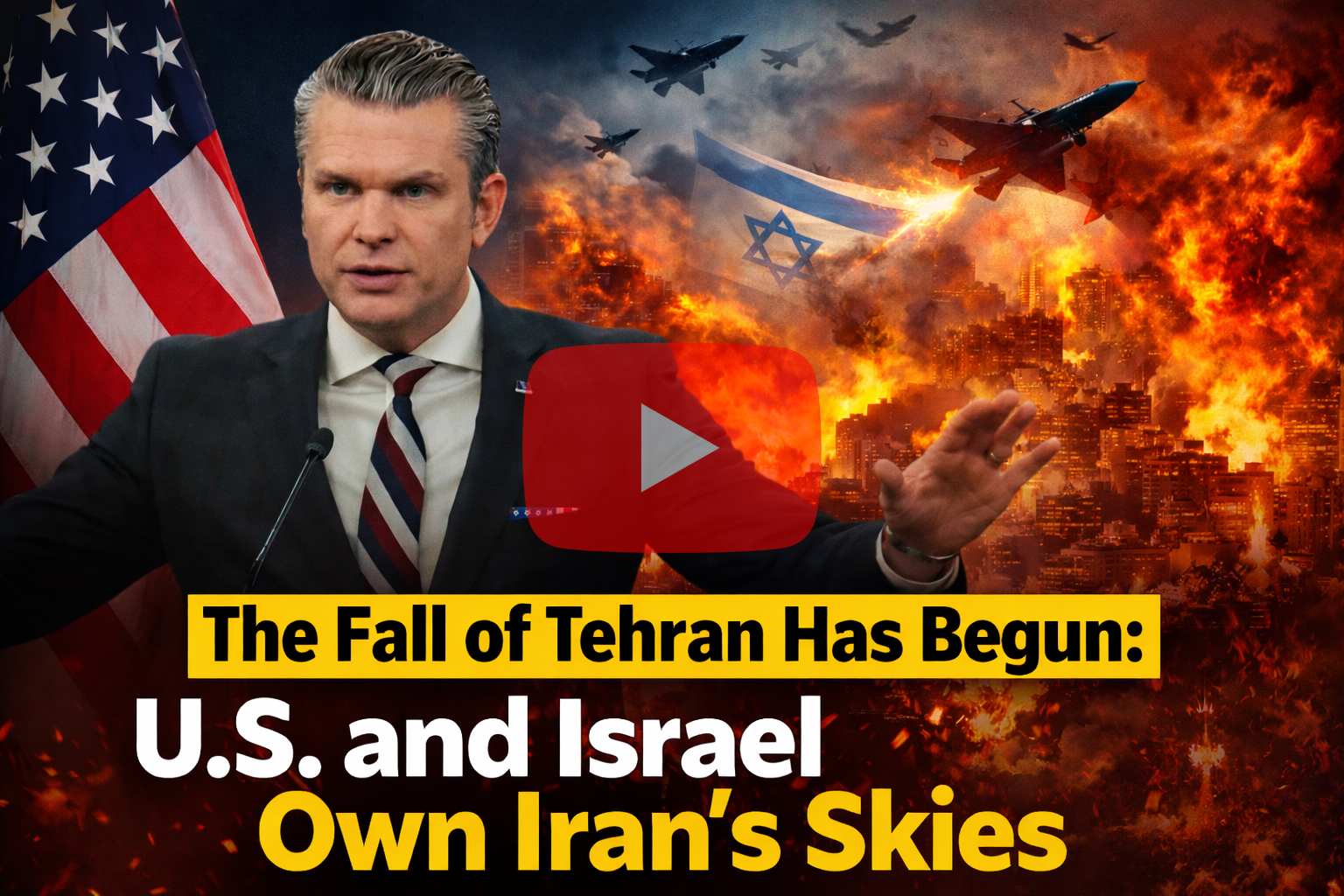 The Fall of Tehran Has Begun: U.S. and Israel Own Iran’s Skies - Israel ...